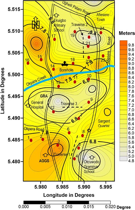 Map Of Depth To Aquifer Layer Showing The Depth Of A Potentially
