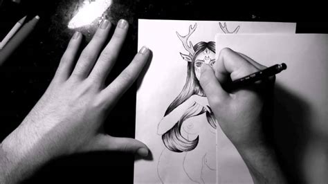 Como Desenhar Corpo Feminino E Cabelo How To Draw Female Body And Hair Youtube