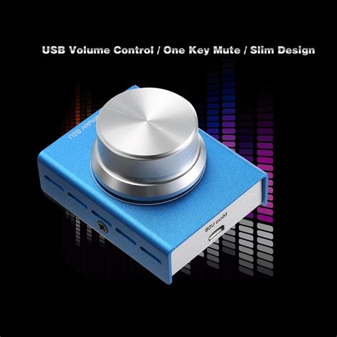 Usb Volume Control Computer Speaker Audio Volume Controller Adjuster With One Key Mute Function