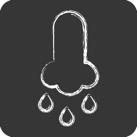 Premium Vector Icon Runny Nose Suitable For Flu Symbol Chalk Style