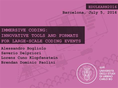 immersive coding ppt