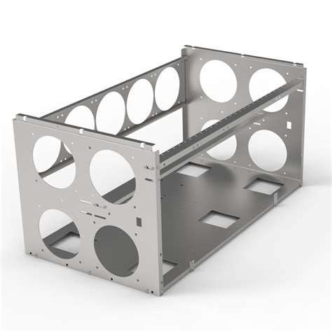 6 GPU 8 GPU 10 GPU Open Air Frame Stackable Rigs Case Computer Rack Factory Stock Shengyang