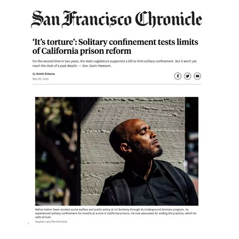 ‘its Torture Solitary Confinement Tests Limits Of California Prison