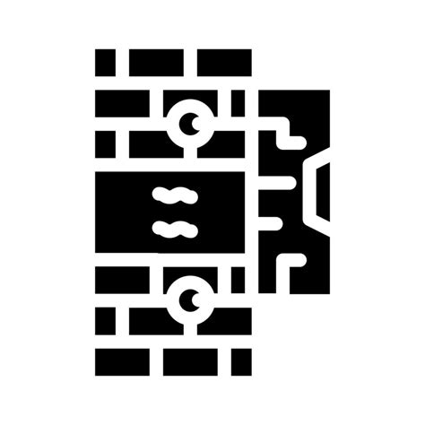 Vibration Sensor Glyph Icon Vector Illustration Black 8095872 Vector