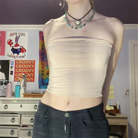 Brandy Melville Tube Top 💋 Super Cute Brandy Depop