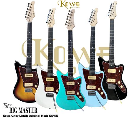 Jual Gitar Elektrik Original Merk Kowe Gitar Model Big Master Terbaru Shopee Indonesia
