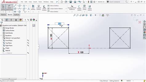 Solidworks Sketch Equations Global Variables And Linked Dimensions