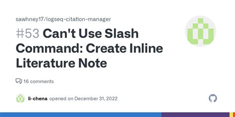 Cant Use Slash Command Create Inline Literature Note · Issue 53