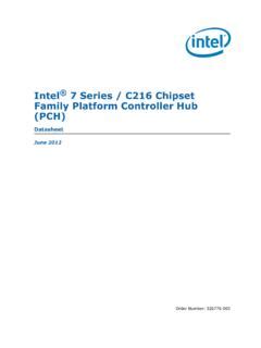 Intel Family Platform Controller Hub PCH Intel Family Platform Controller Hub Pch Pdf PDF4PRO