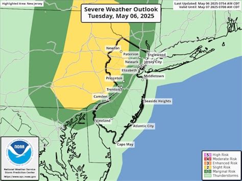 Nj Weather Severe Thunderstorm Watch Issued For 6 Counties Damaging