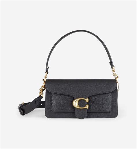 Sac Cabas Rectangulaire Tabby Cuir Coach Noir Galeries Lafayette