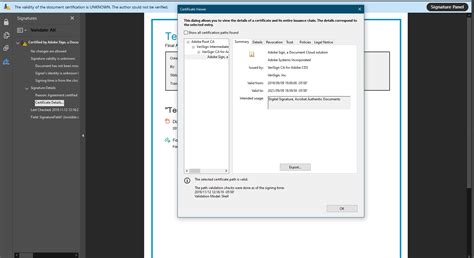 Validation Adobe Sign Documents Untrusted Adobe Support Community 10733685