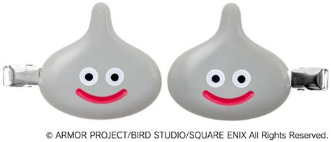 Dragon Quest Smile Slime Cosmetics And Beauty Metal Slime Hair Clip 2p