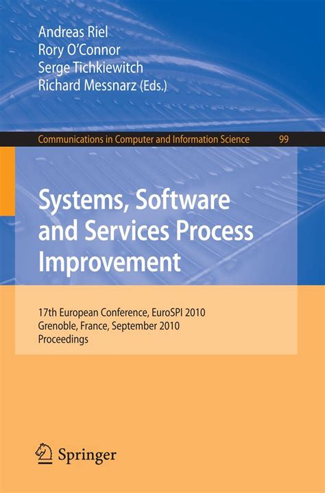 Systems Software And Services Process Improvement 17th European