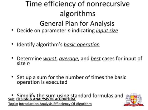 Design And Analysis Of Algorithms Ppt Computing Technology And Computing