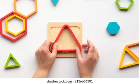 Hexagon Wooden Puzzle Photos And Images Shutterstock
