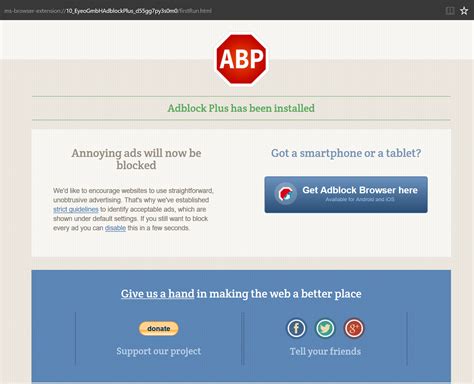 Microsoft Edge Gets Adblock And Adblock Plus