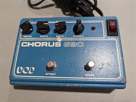 Dod Analog Delay 680 1980s Blue Reverb