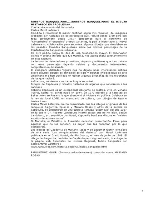 Martha Bechis Rostros Ranquelinos Pdf Museo