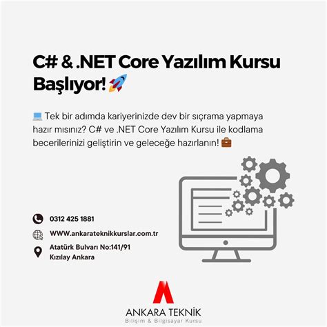 Csharp Dotnetcore Yazılımkursu Kodlama Gelecek Yazılımeğitimi Ankara Teknİk BİlİŞİm