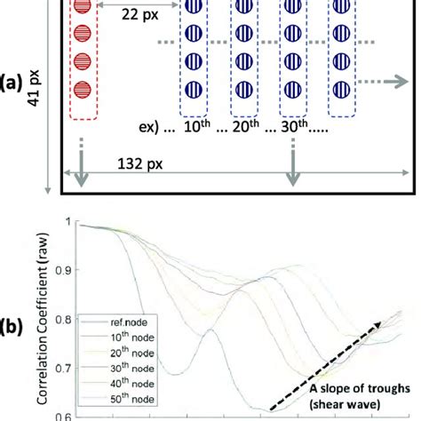 A A Grid Of Reference And Target Nodes B Example Correlation Download Scientific Diagram