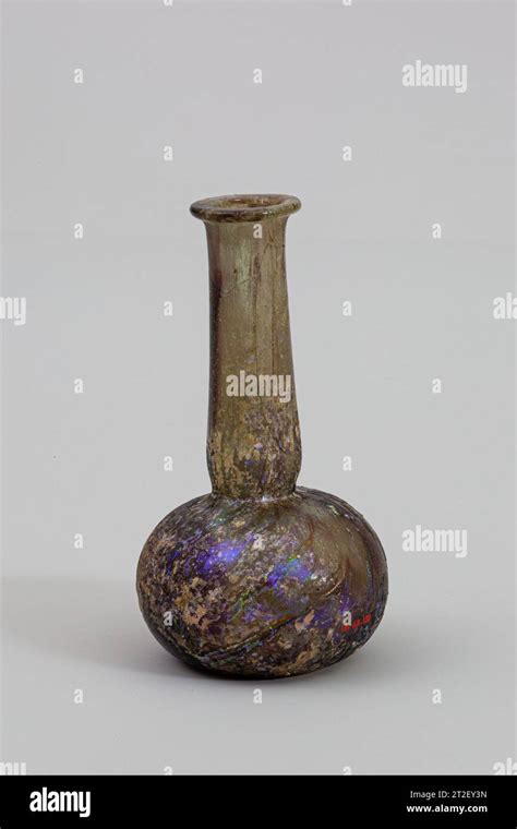 Glass Perfume Bottle Roman Late 1st3rd Century Ce Translucent Pale