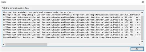 unreal engine error · issue 378 · microsoft airsim · github