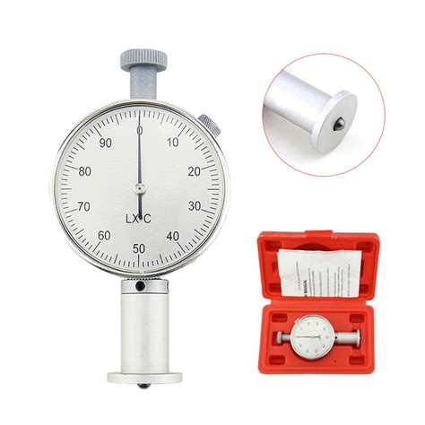 LX A C D Hardness Tester Dial Indicator Table Tire Plastic Rubber Test Tools Pointer Reading