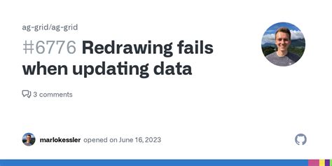 Redrawing Fails When Updating Data · Issue 6776 · Ag Gridag Grid · Github