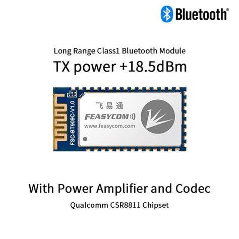 Embedded Bluetooth Module Csr8811 Super Long Range Class 1 Dual Mode Bt