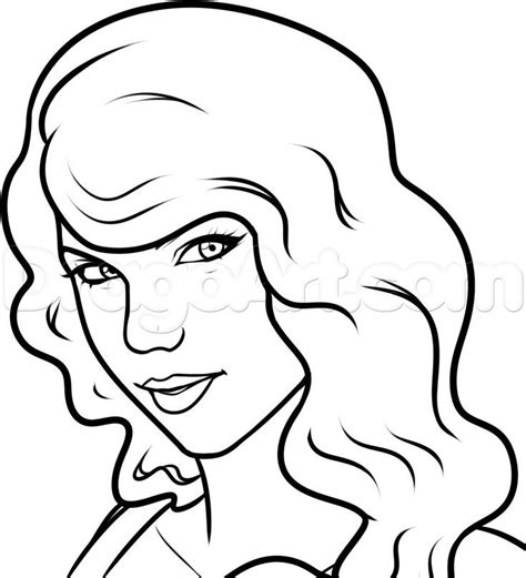 taylor swift coloring pages printable Taylor swift coloring Çizim Ünlüler