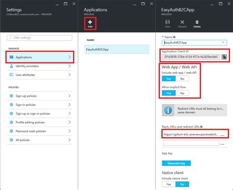 Cross Post App Service Auth And Azure Ad B2c Azure App Service