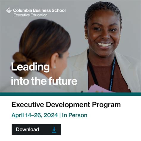 Executive Development Program Columbia Business School Execed