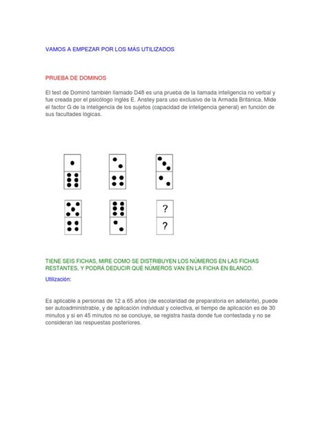 Test De Domino D48 Pdf