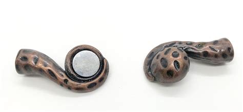 Hammered Magnetic Kumihimo Clasp Antique Copper Etsy