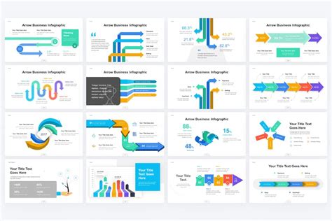 箭头 流程 信息图表 Powerpoint 模板 Arrow Process Infographic Powerpoint Template Ppt派