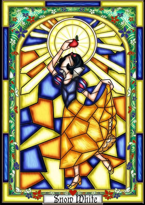 Snow White Stained Glass By Merlielo On Deviantart