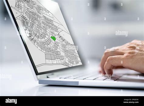 Cadastre City Building Survey Map Stock Photo Alamy