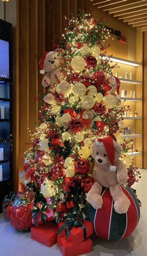Teddy Bear Christmas Tree Topper Weihnachtsbäume Dekorieren Diy Deko