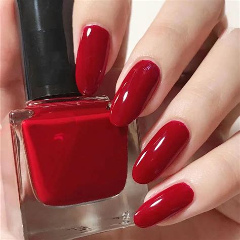 Amazon COSMOO 13ml Red Quick Dry Nail Polish Red Vegan Chip