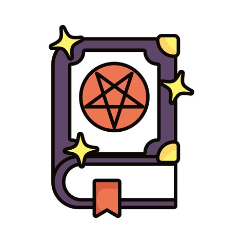 Magic Sorcery Book Isolated Icon 1869099 Vector Art At Vecteezy
