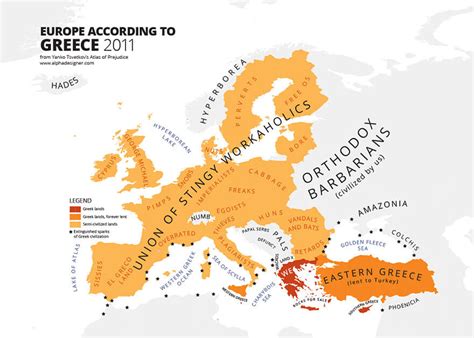31 Funny Maps Of National Stereotypes And How People View The World