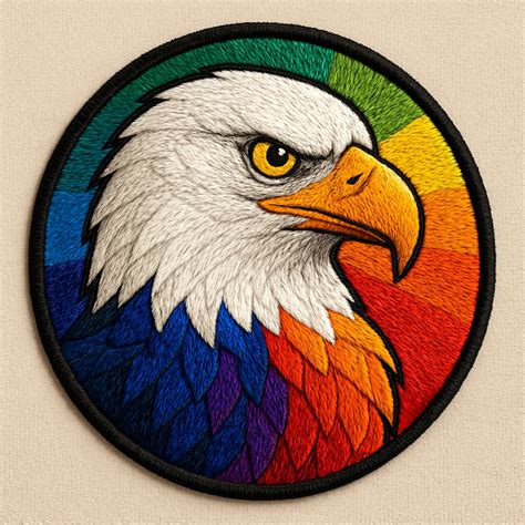 Vintage Embroidered Groove Patch Design For Hats Playground