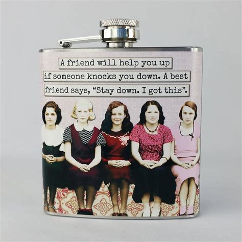 Hip Flask Funny Flask For Woman T Best Friend T Funny Etsy