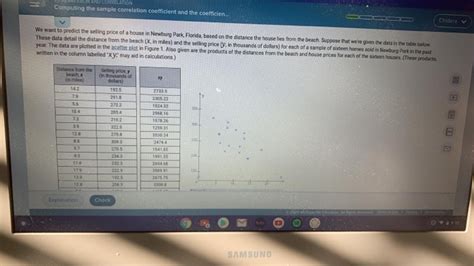 Solved AND CORRELATION Computing The Sample Correlation Chegg Com