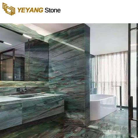 Gaya Green Quartzitemarble For Bathroom Designvanitytopfloorwall