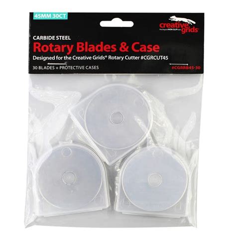 Creative Grids 30 Pack 45mm Rotary Blade Creative Grids Cgrrb45 30