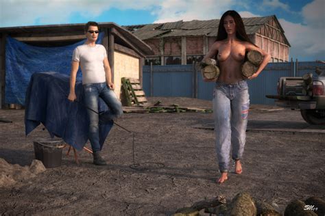 Rule 34 3d Ankle Cuffs B Jerry001 Barefoot Bondage Breasts Clothed