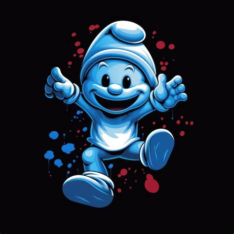 Premium Ai Image Jumping For Joy 80s Style Minimalistic Vector