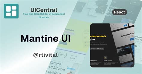 Mantine Ui Uicentral